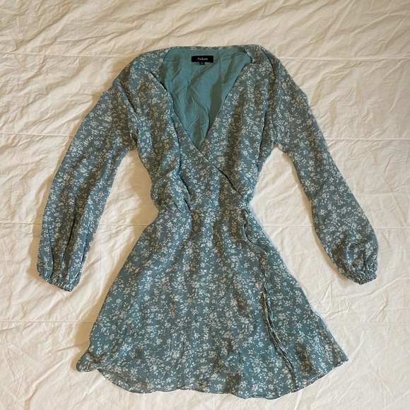 Aakaa | Dresses | Aakaa Blue Floral Dress | Poshmark